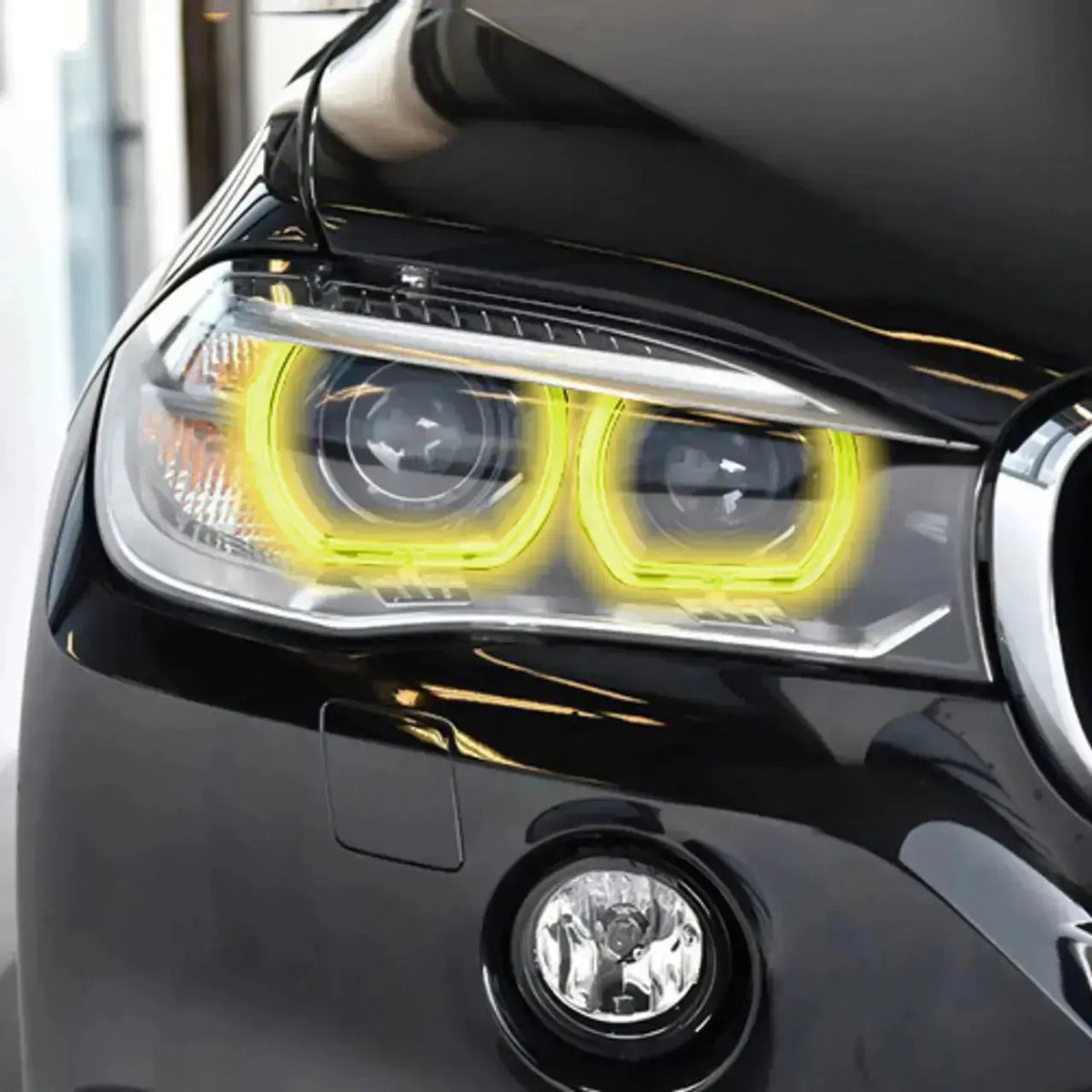 BMW X5/X6 CSL YELLOW DAYTIME RUNNING LIGHTS LED MODULE F15/F16 XENON ...