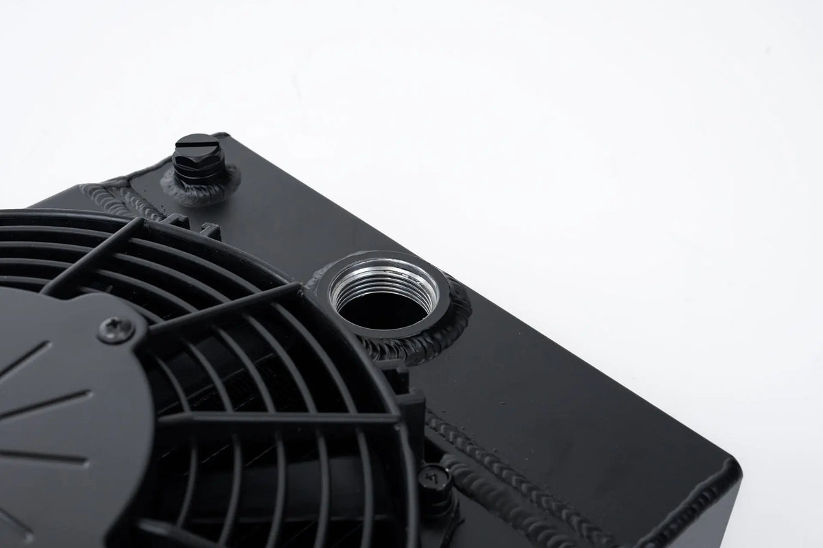 CSF - The KING Cooler - Ultimate Drag Race Radiator W/ SPAL Fan & Moun ...