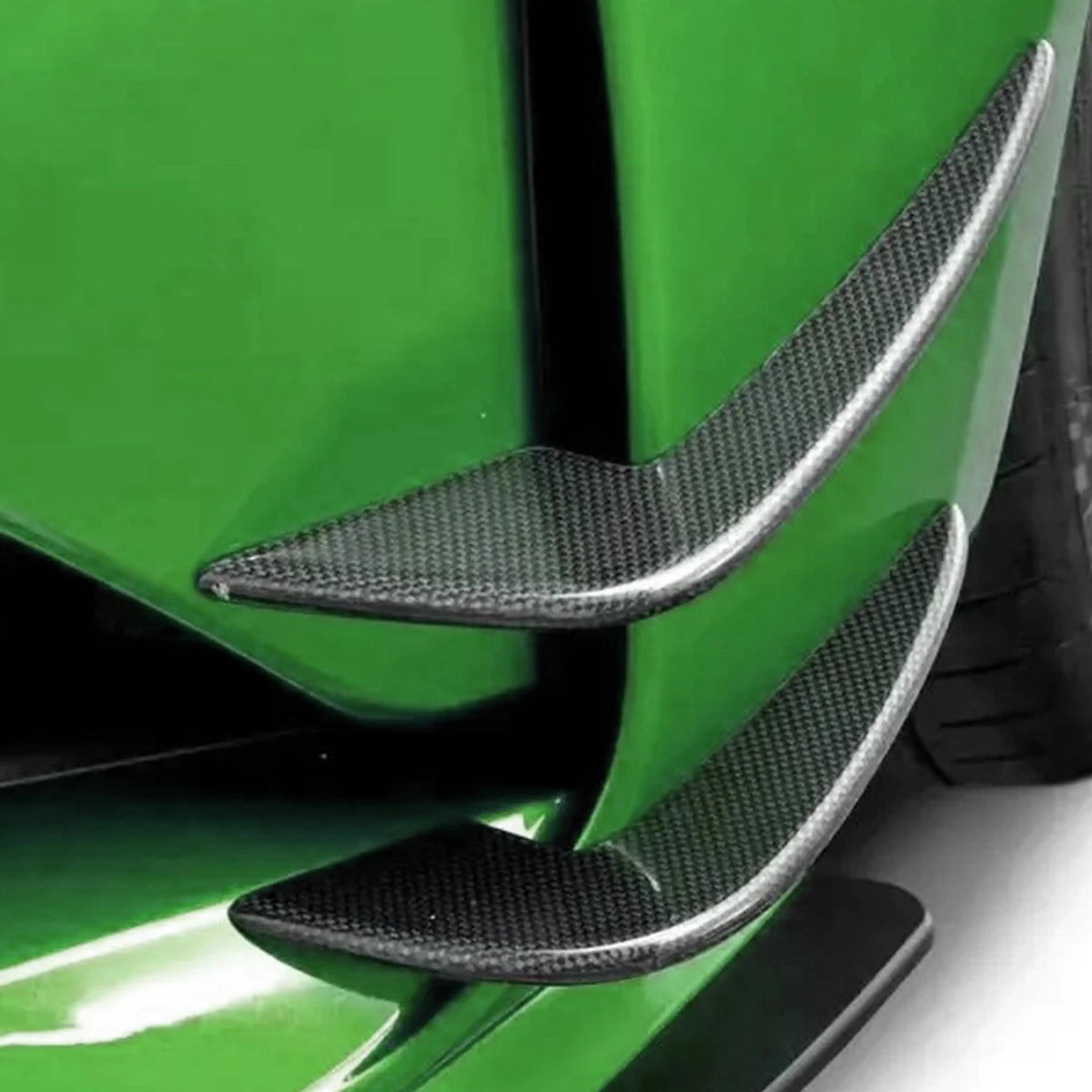 BMW M2 | CARBON FIBRE FRONT BUMPER CANARDS | F87 NON-COMP | 16 - 18 ...