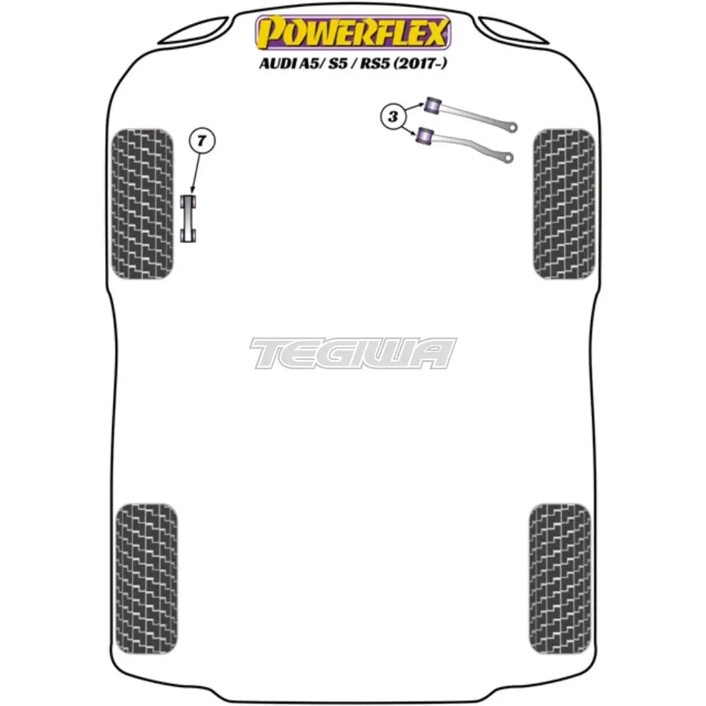 Powerflex Road Series Front Upper Control Arm Bush Audi A5 S5 RS5 17 ...